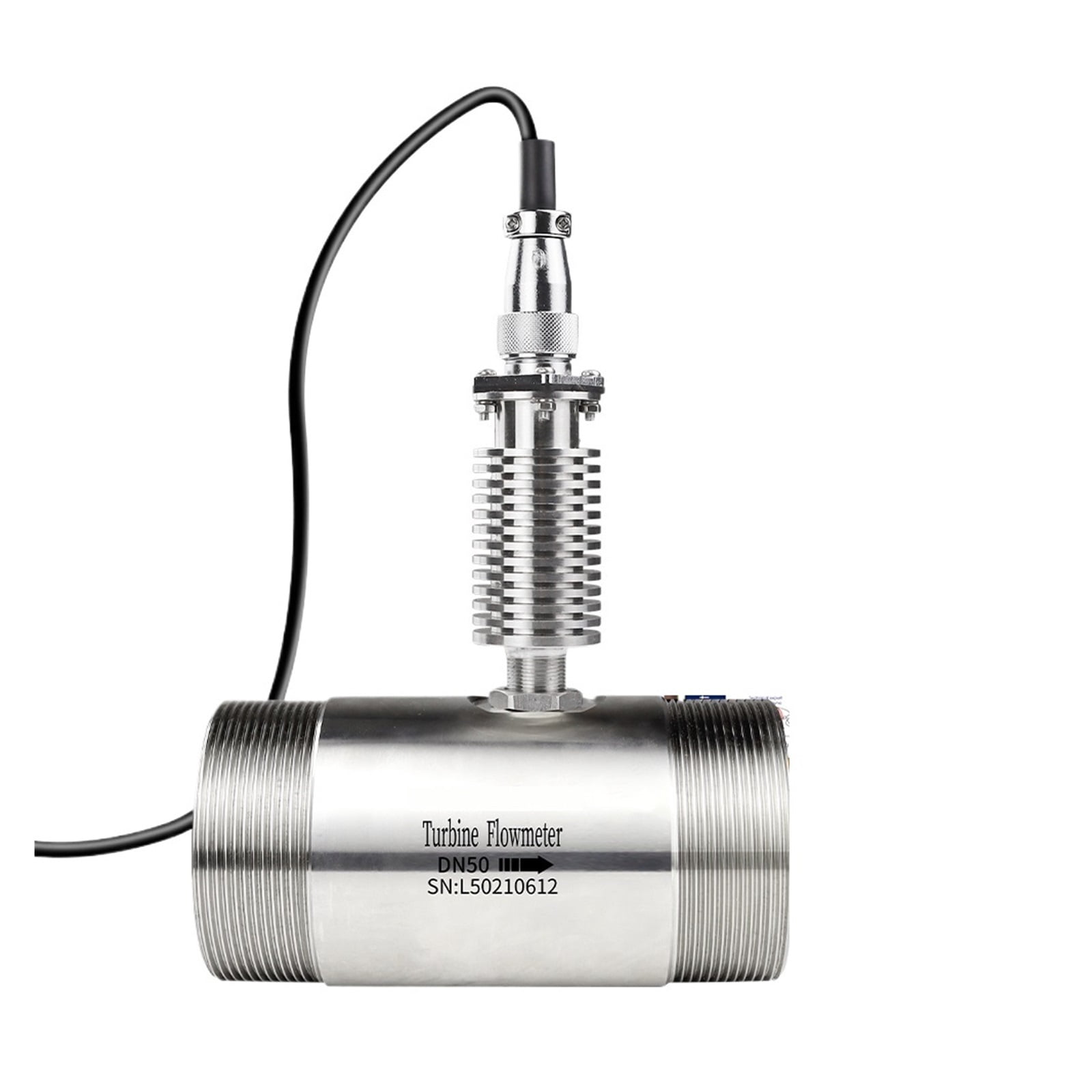 DN15/20/25/32/40 High Accuracy Stainless Steel 304/316 Turbine Flow Meter for water hydraulic ...