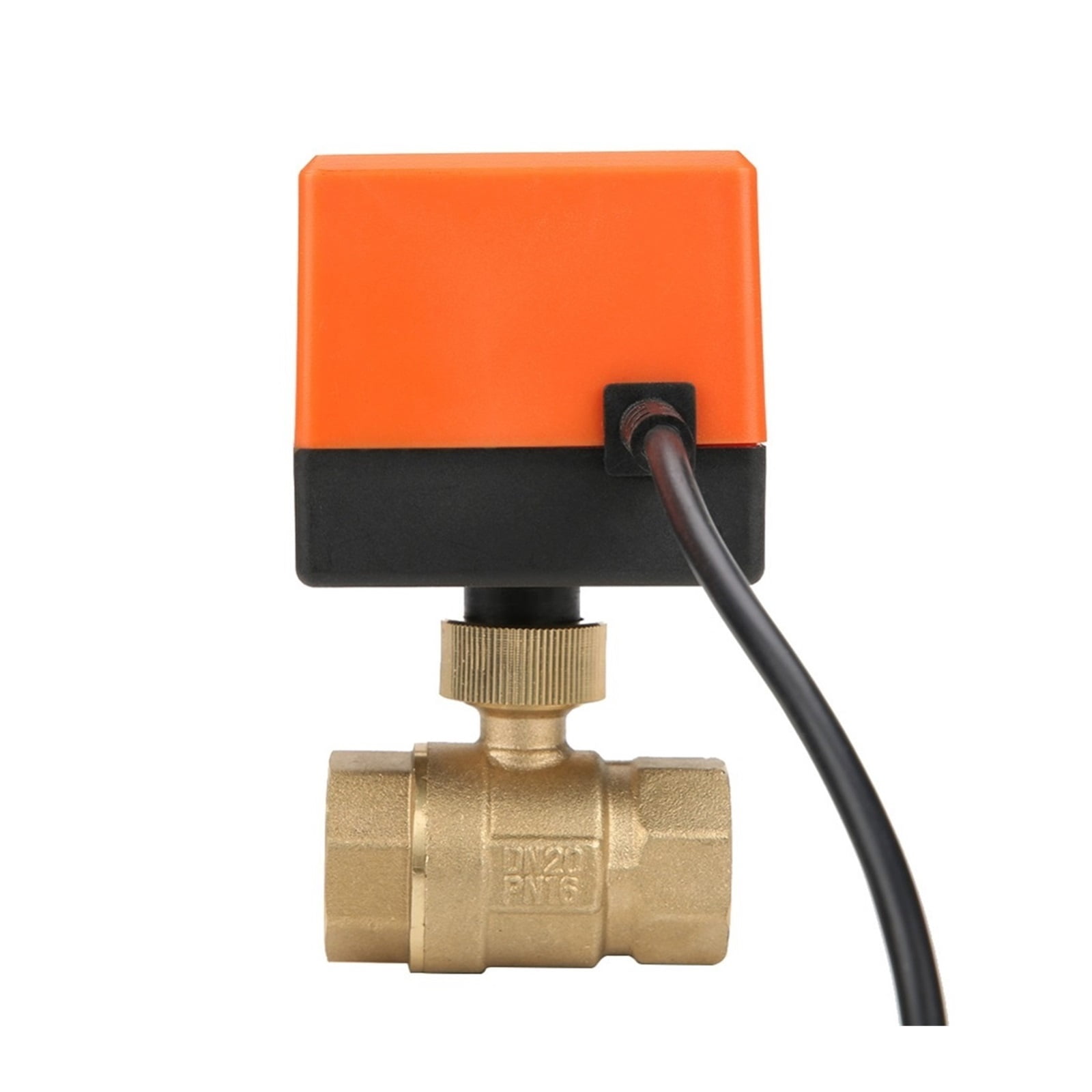 DN15/DN20/DN25 AC Brass Electric Motorized Thread Ball Valve 2-Way 3-Wire DC 12V Solenoid Water ...