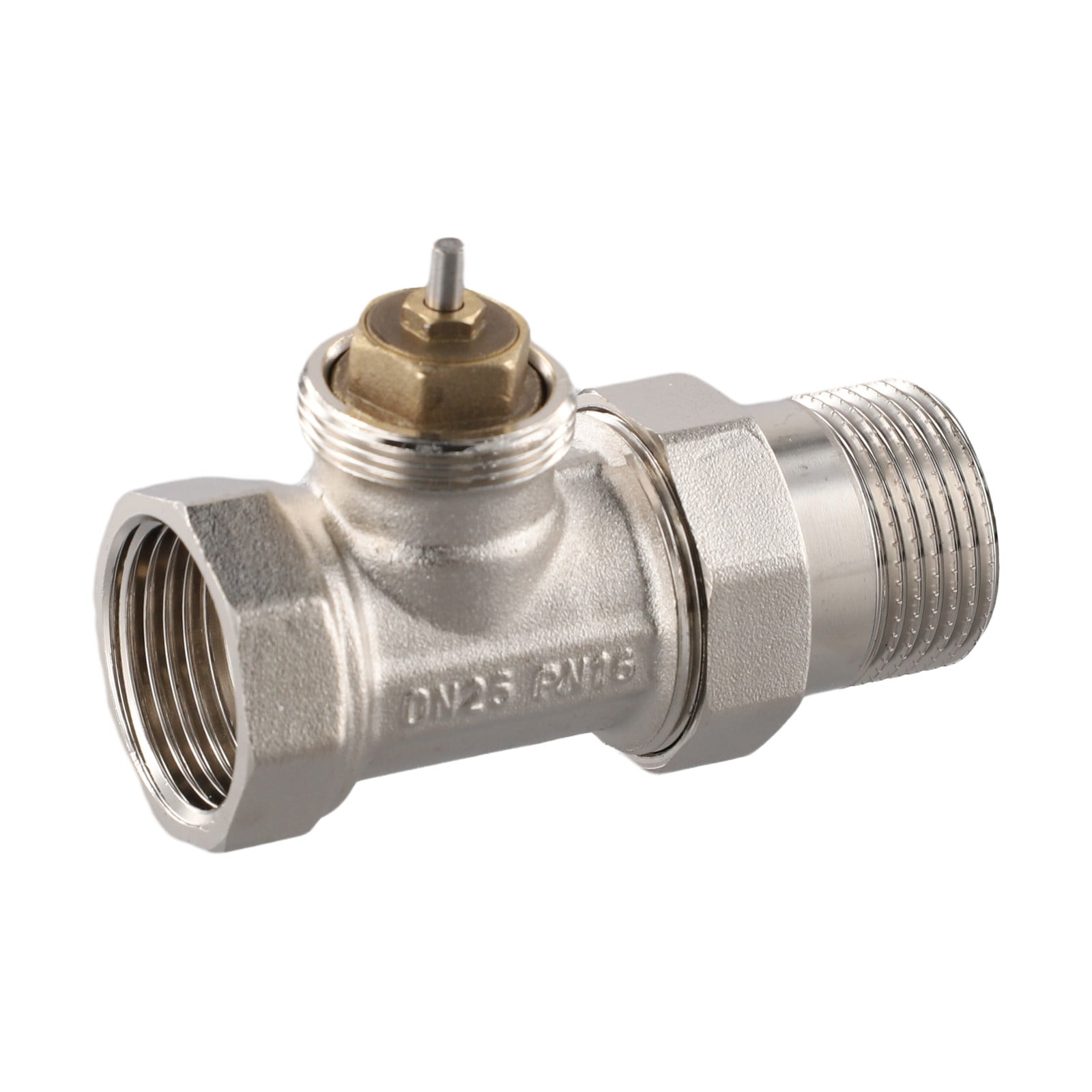 DN15 DN20 DN25 Brass Straight Radiator Valve Without Thermostatic Head ...