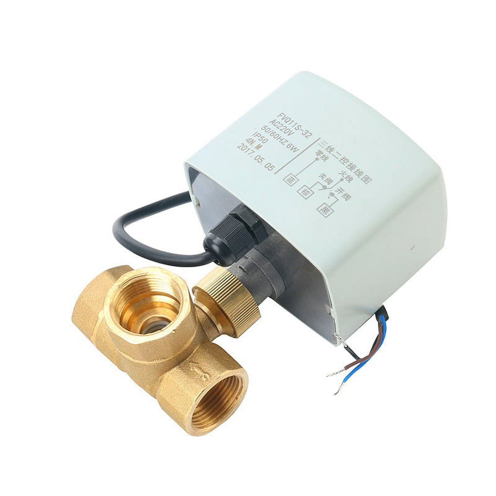 Dn15 Dn20 Dn25 Dn32 Dn40 Dn50 Electric Motorized Brass Ball Valve Ac