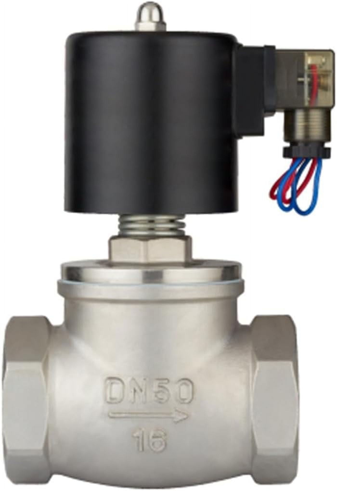 DN15-DN65 Stainless Steel Pilot Piston Solenoid Valve AC220V 110V ...
