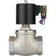 DN15-DN65 Stainless Steel Pilot Piston Solenoid Valve AC220V 110V Normally Closed Solenoid Valve ...
