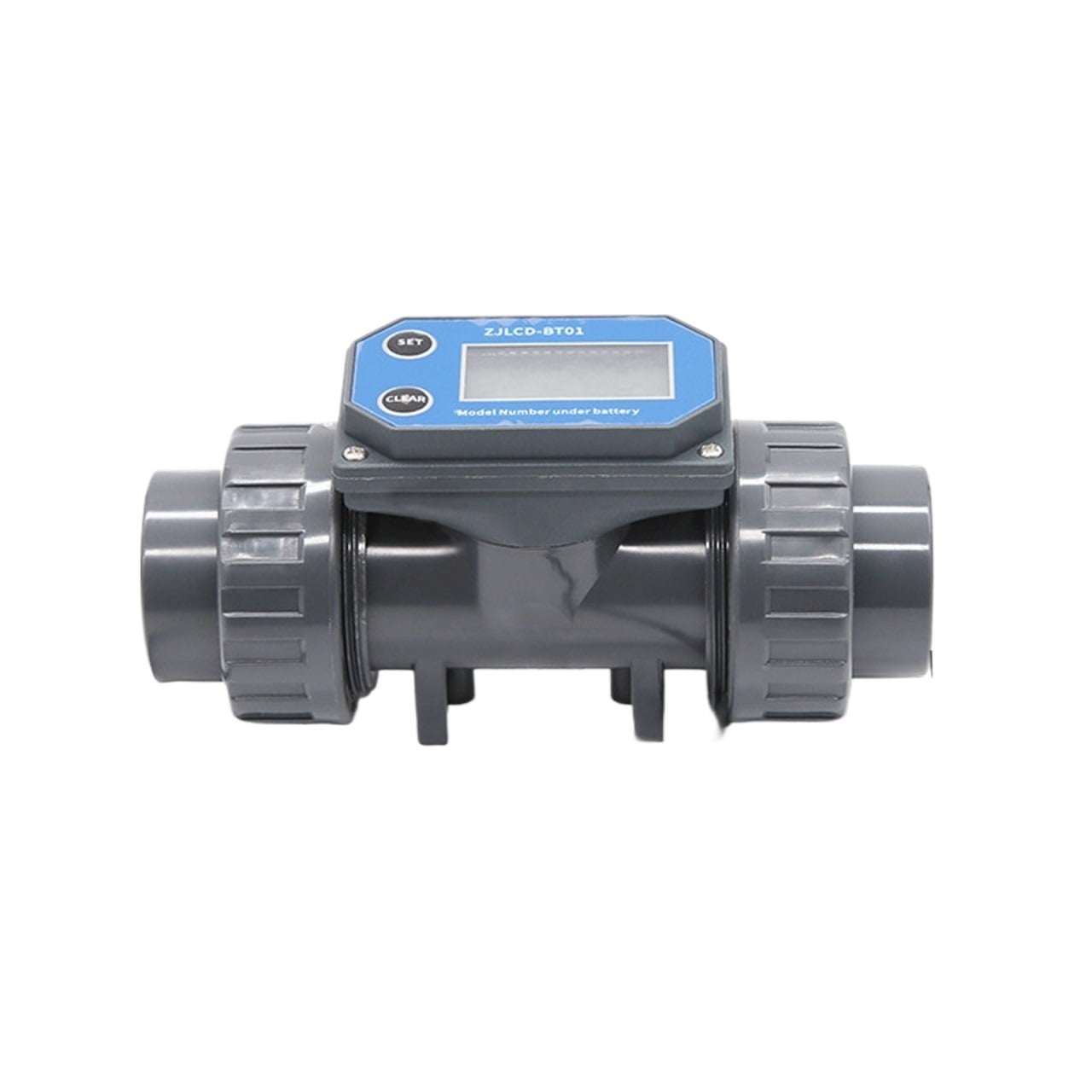 DN15-DN80 Digital LCD Display Turbine Flow Meter PVC Pipe Liquid Water Gauge Flow Meter For Farm ...