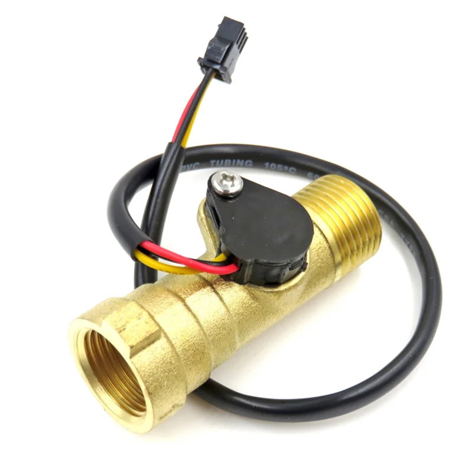 DN15 Male Female Thread Water Flow Sensor Brass 1.75MPa Hall Sensor ...
