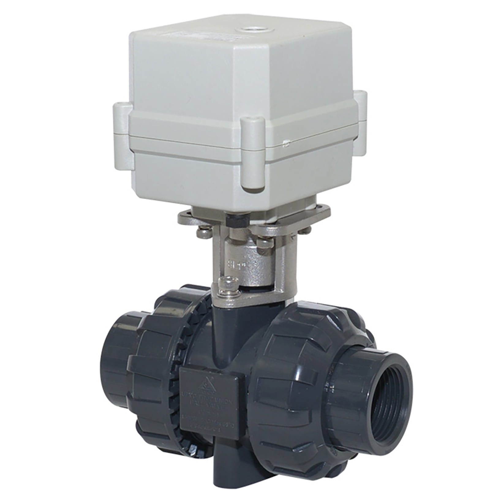 DN20 3/4" Two wires control Normally Closed Electric Ball Valve,AC110-230V PVC Motorized Ball ...