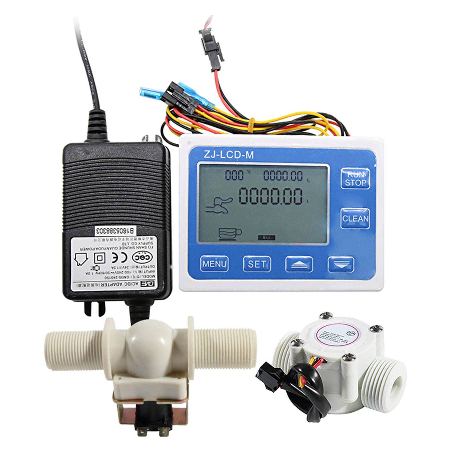DN20 Digital Display Flow Quantitative Controller 3/4inch Water Flow ...