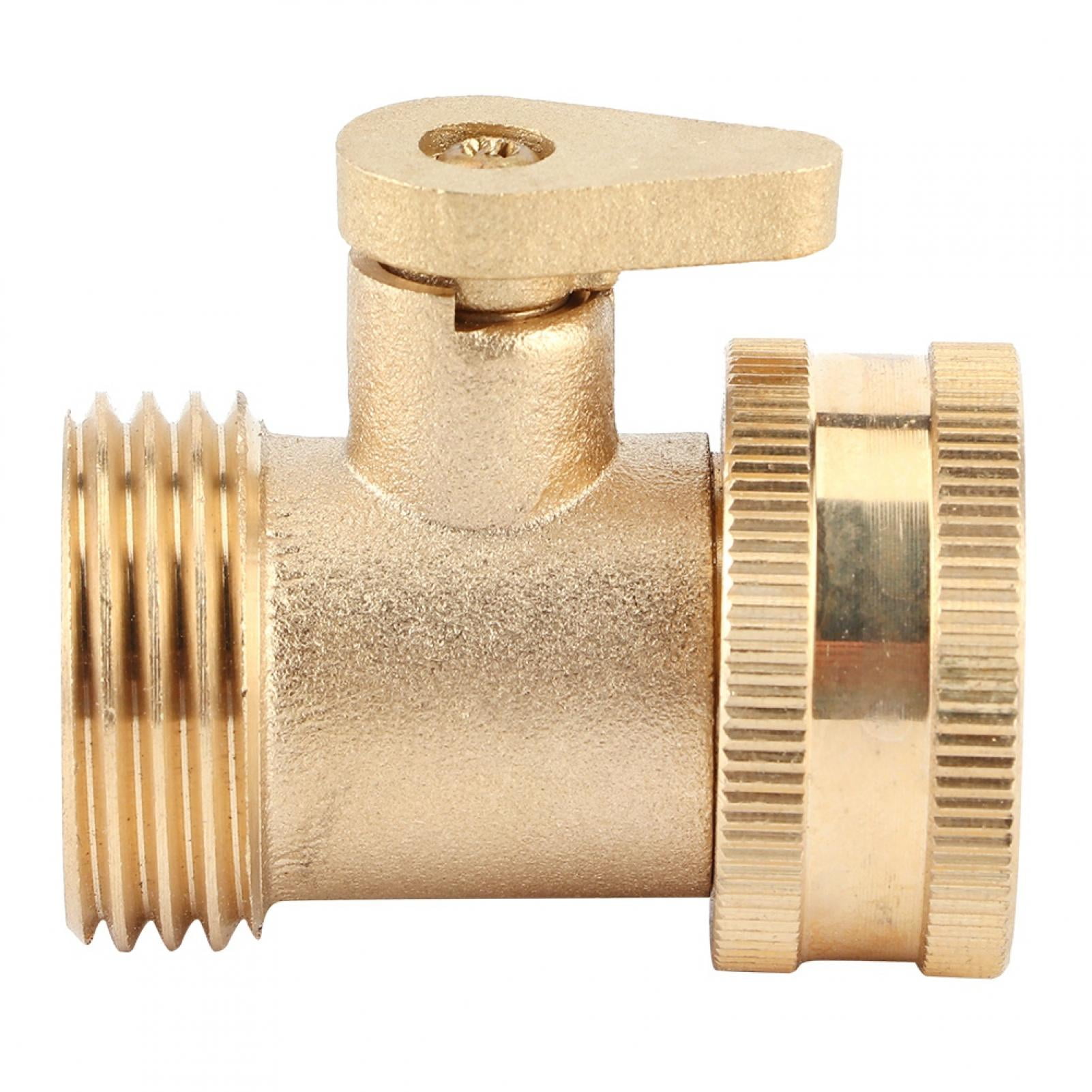 DN25 Brass Single Pass Ball Valve Adapter for Garden Irrigation, US ...