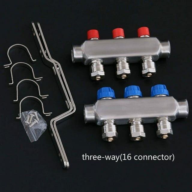 DN25 Stainless steel water separator water heating 2-9 way intelligent ...