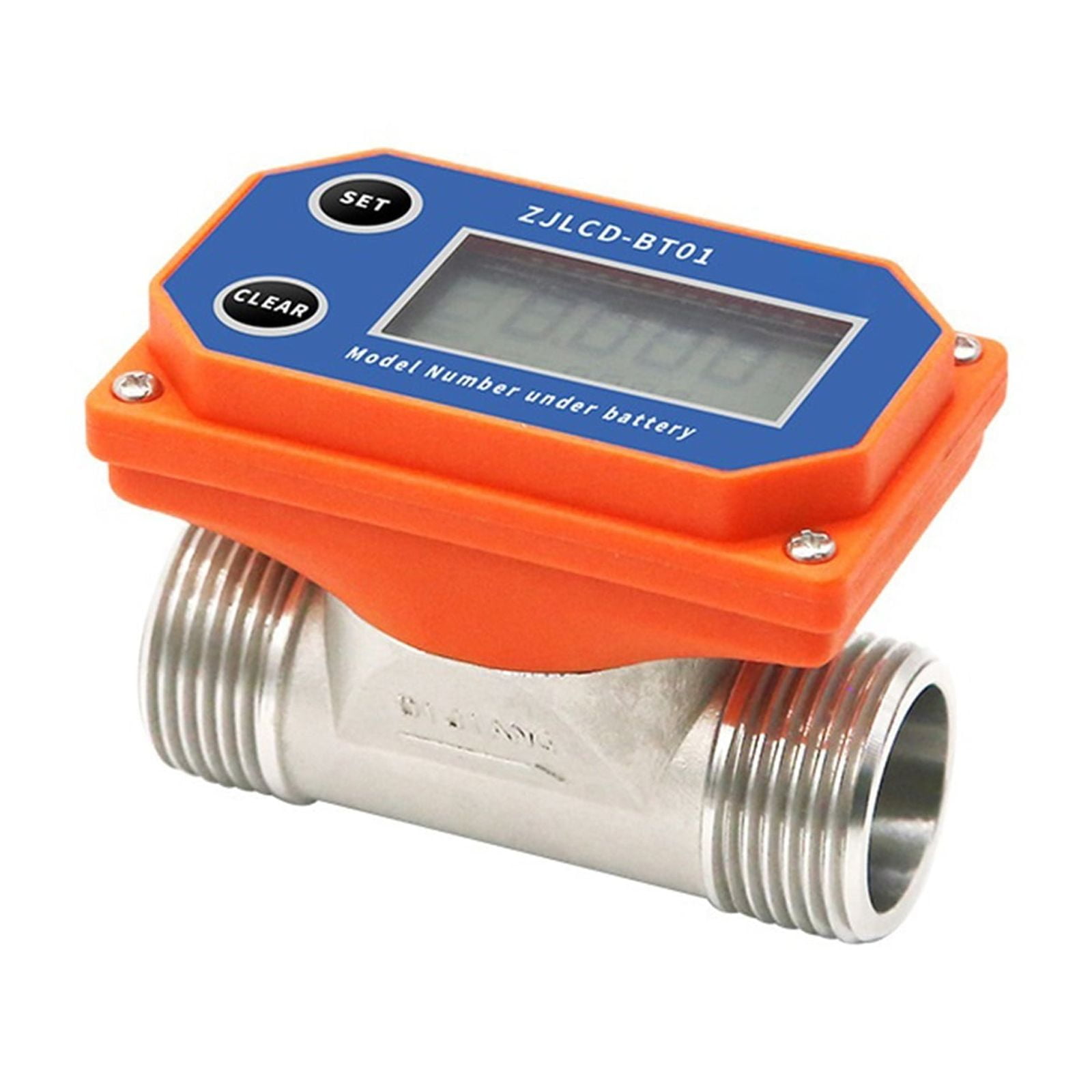 DN25 Water Flowmeter Digital Display Flow Sensor, Acid Alkali Resistance Flow Meter For Farmland ...