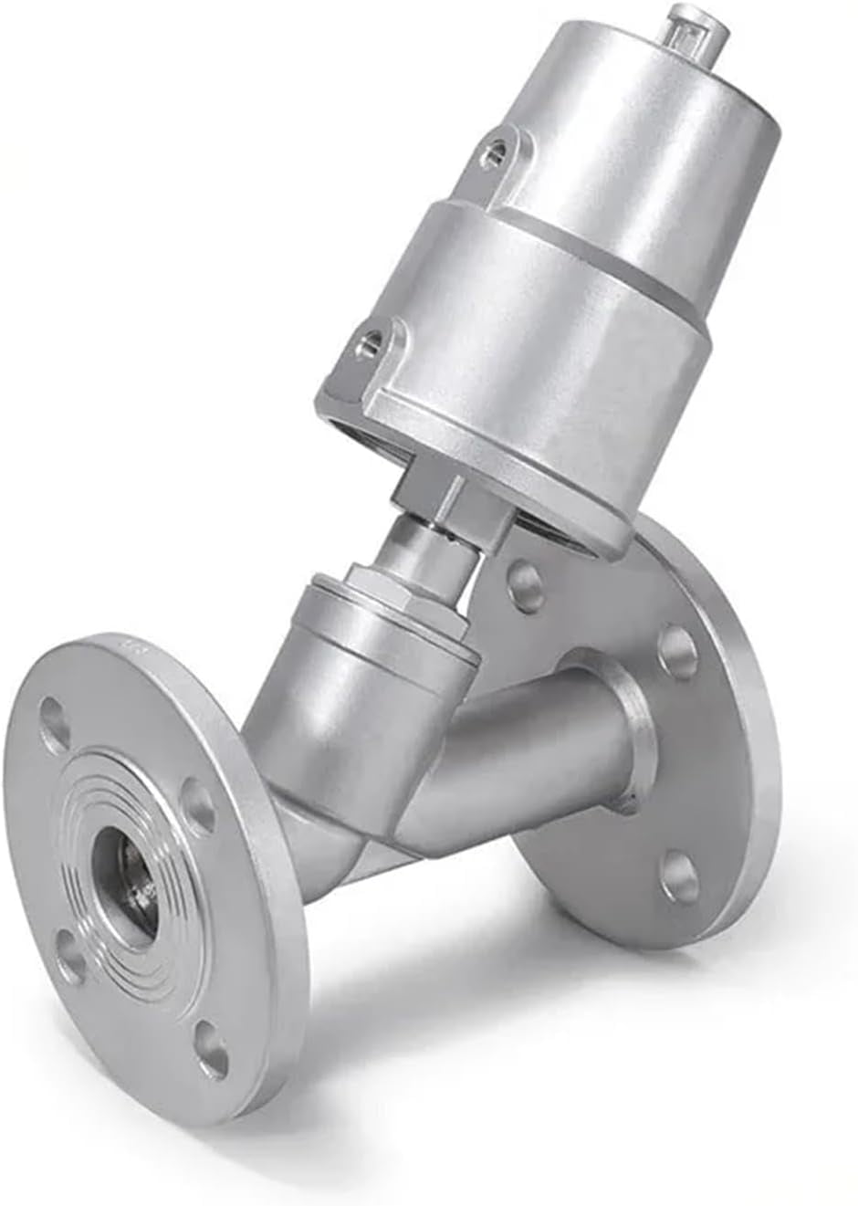 DN32 Stainless Steel Flanged Pneumatic Angle Seat Valve - Walmart.com