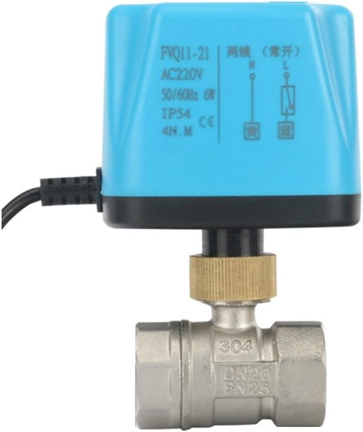 DN32 Stainless Steel Normally Closed/Open Motorized Ball Valve 220V 12V ...