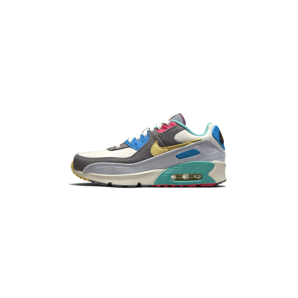 Nike Big Kid's Air Max 90 "Air Sprung" Shoes Phantom/Celery-Iron Grey ...