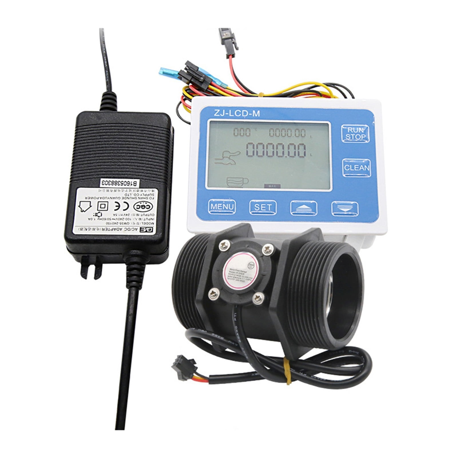 DN50 Digital Display Flow Quantitative Controller 2" Water Flow Sensor ...
