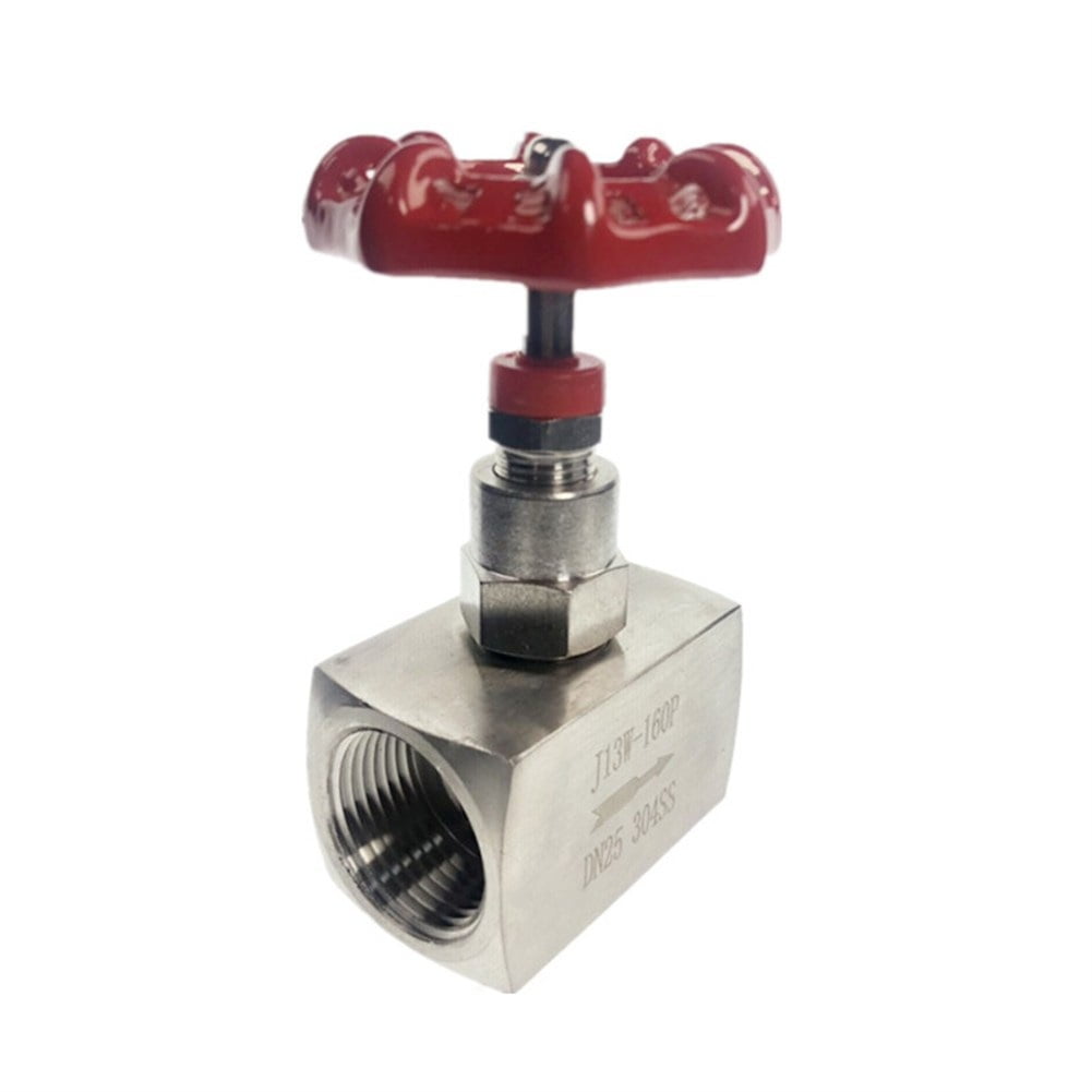 DN8-25 Female 304 Stainless Steel Needle Globe Valve Rigidity Seal ...