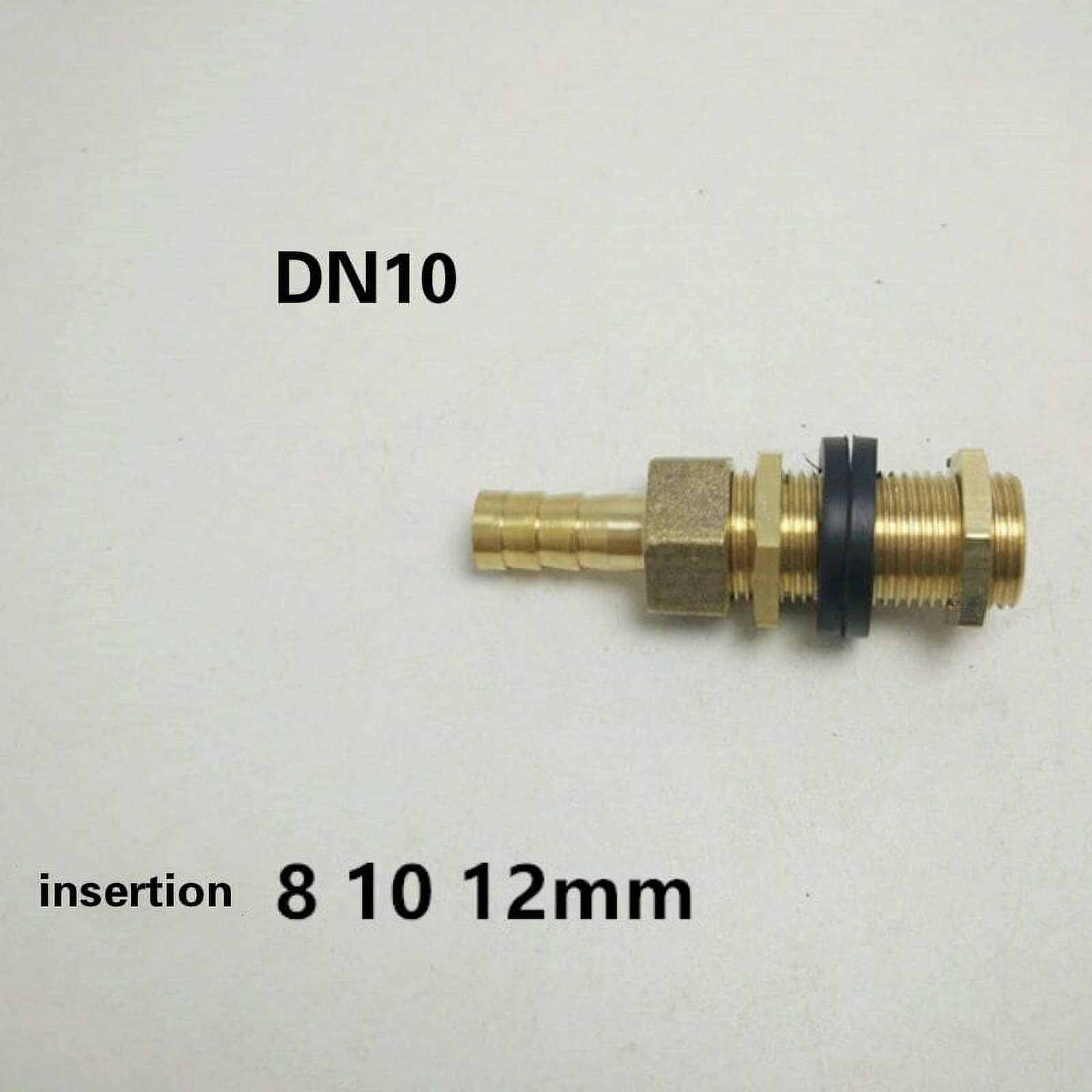 DN8 DN10 bronze Water tank connector plug hose drain connector with valve drain valve 8/10/12mm ...