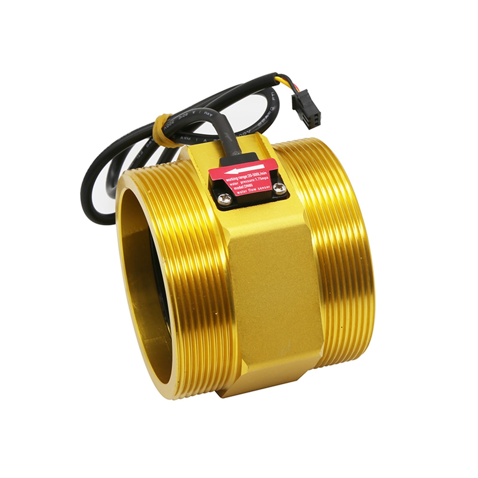 DN80,3-inch,Industrial Water Flow Sensor,Metal Aluminum Electroplating ...