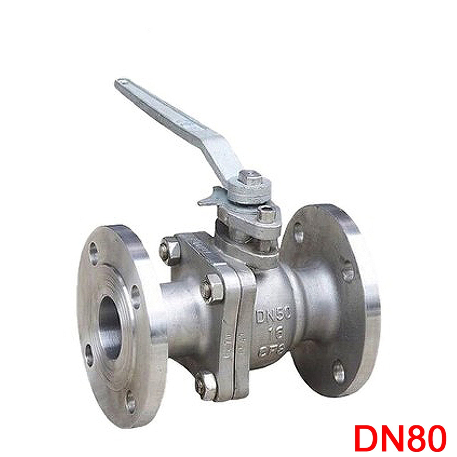 DN80 Stainless steel 304/316 Manual Flange Ball Valve Q41F-16P 1.6Mpa ,Solid Connection ...