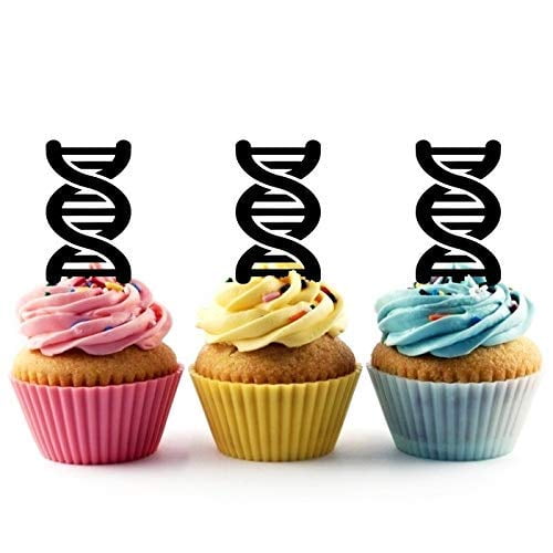 DNA Double Helix Cupcake Toppers 12 pcs - Walmart.com
