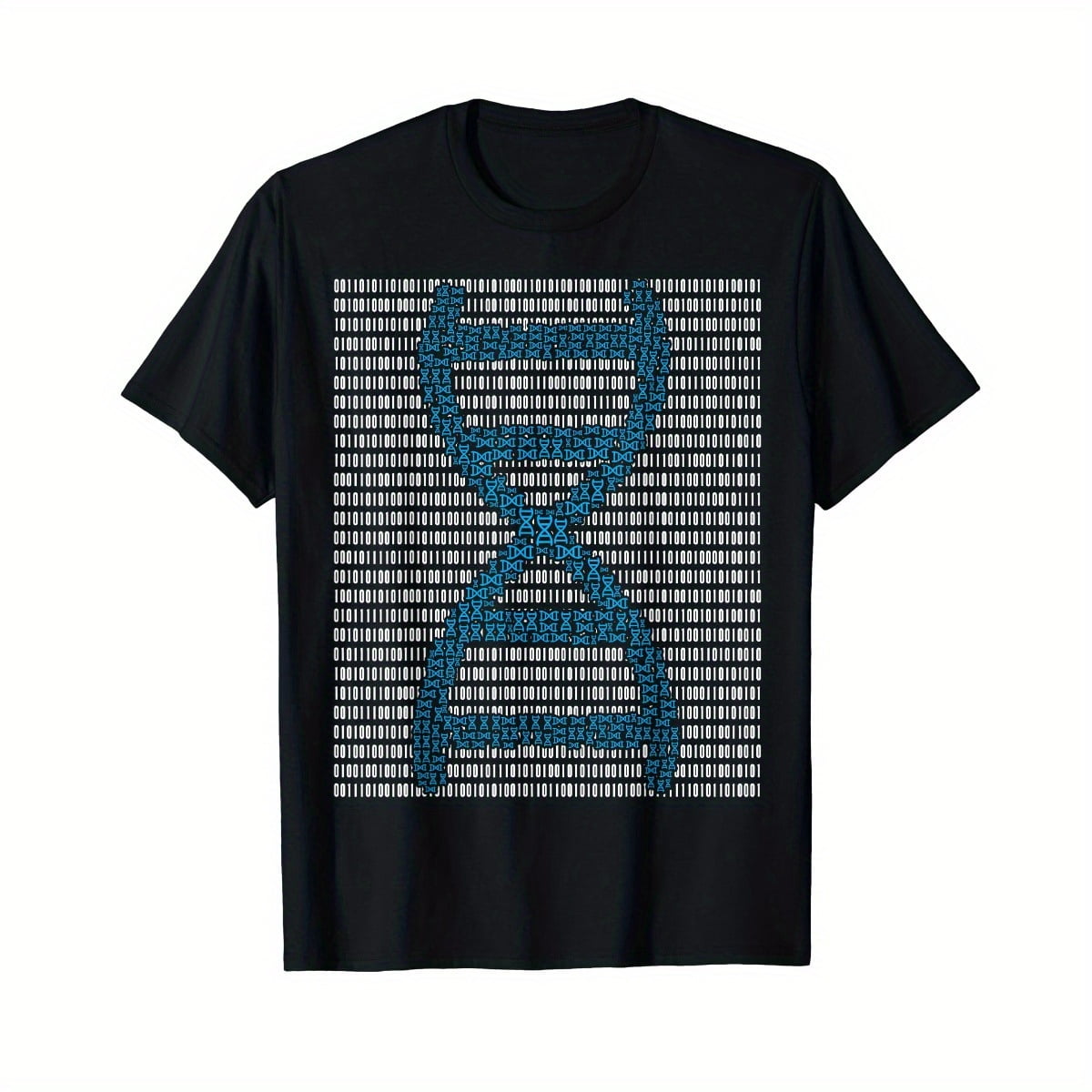 DNA Double Helix Matrix Computer Program Funny Science T-Shirt ...