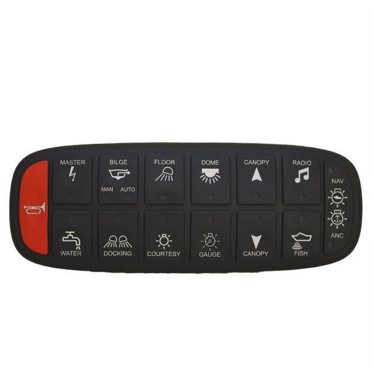 DNA Group Boat Control Panel with Horn Switch, Part 91YY6278-1B, Black ...
