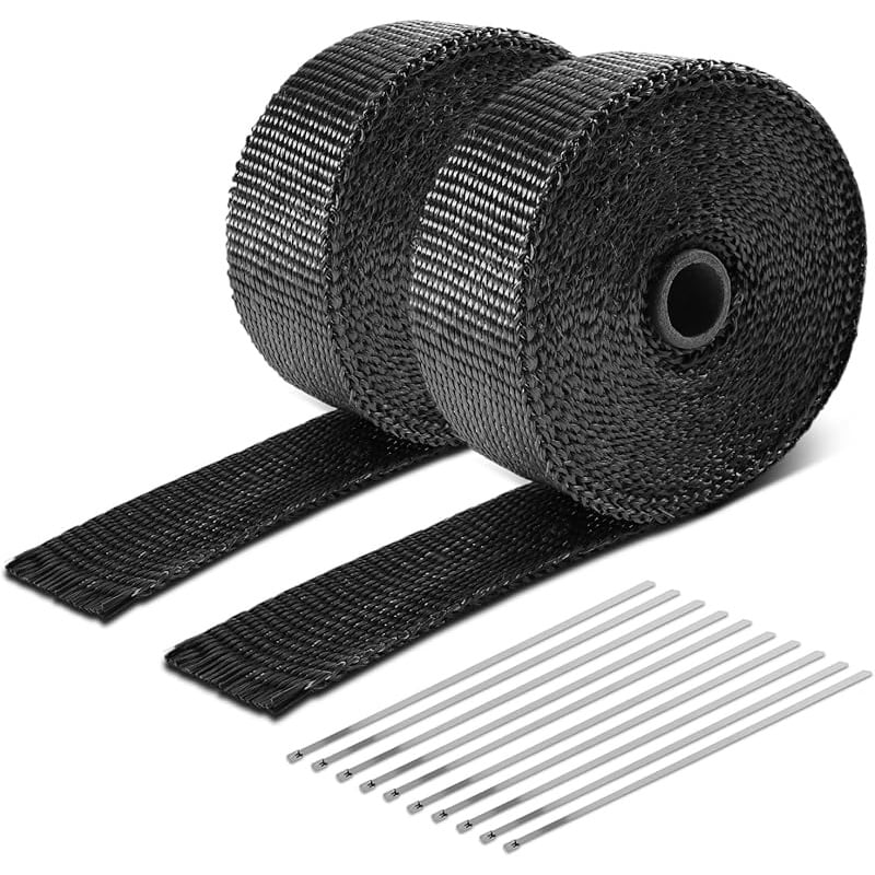 DNA MOTORING 2" x 50' Exhaust Header Wrap Heat Wrap for exhaust pipes ...