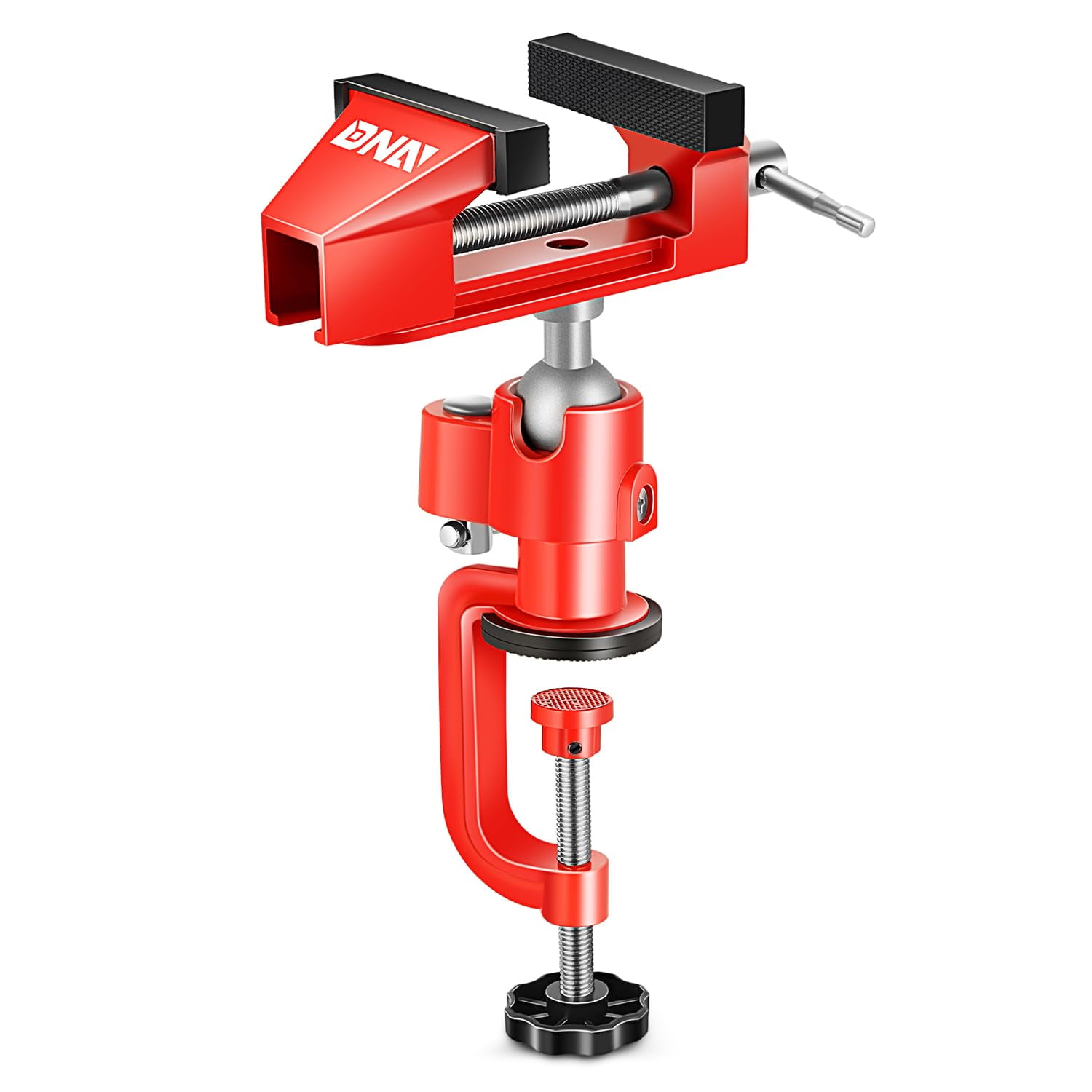 DNA MOTORING 3" Jaw Width Vise Universal Table Vice With Drill Clamp ...