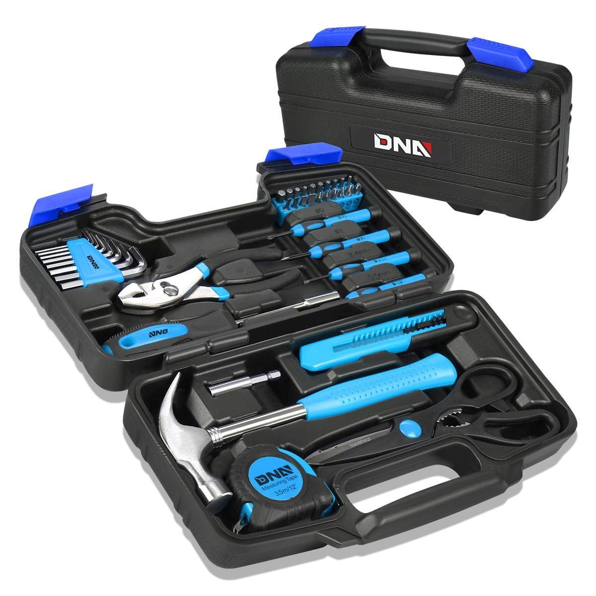 DNA MOTORING 39-Piece Household Tool Set General Repair Small Hand Tool ...