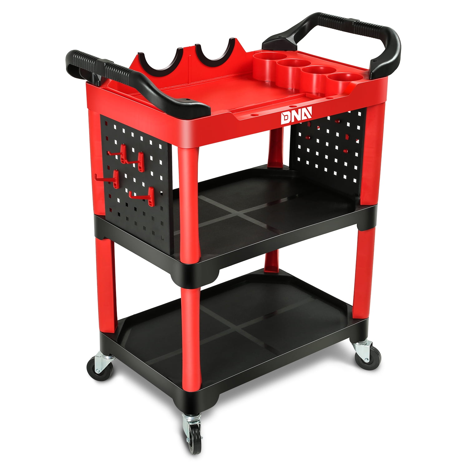 DNA MOTORING TOOLS-00429 3-Level Heavy Duty Composite Workshop Trolley ...