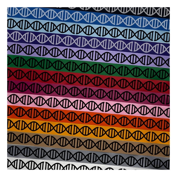 DNA Molecule Double Helix Science Symbol Satin Ribbon for Gift Wrapping ...