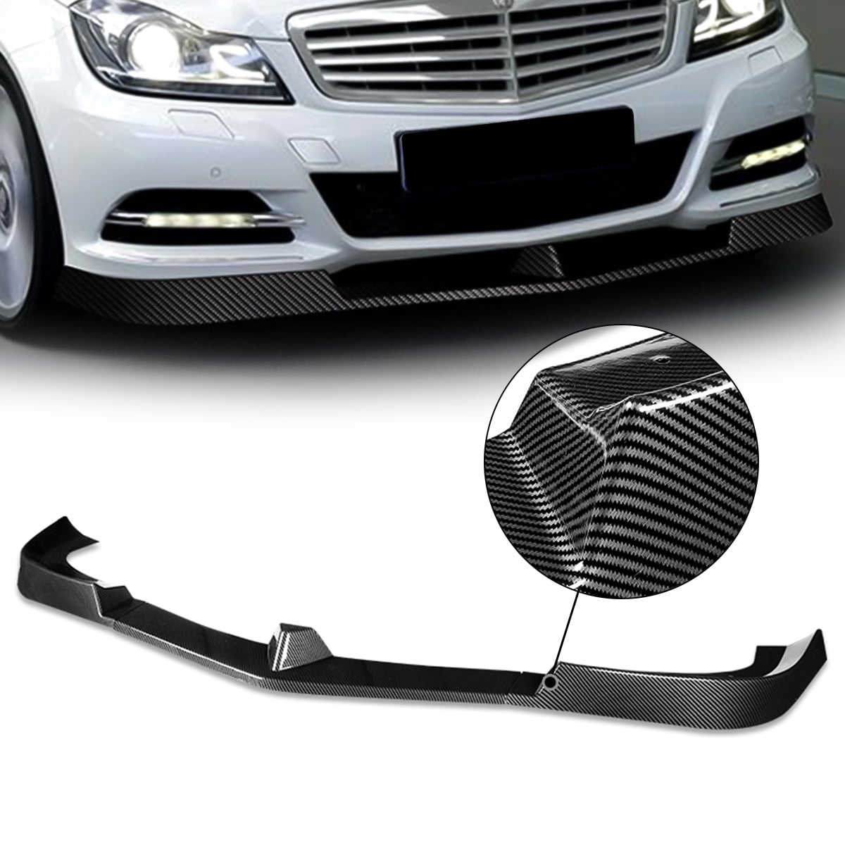 DNA Motoring 2-PU-510-PCF For 2012-2014 Mercedes W204 C-Class Carbon ...