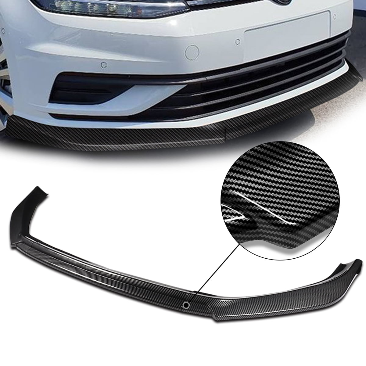 DNA Motoring 2-PU-518-PCF For 2018-2021 Golf Carbon Fiber Look 3Pcs ...