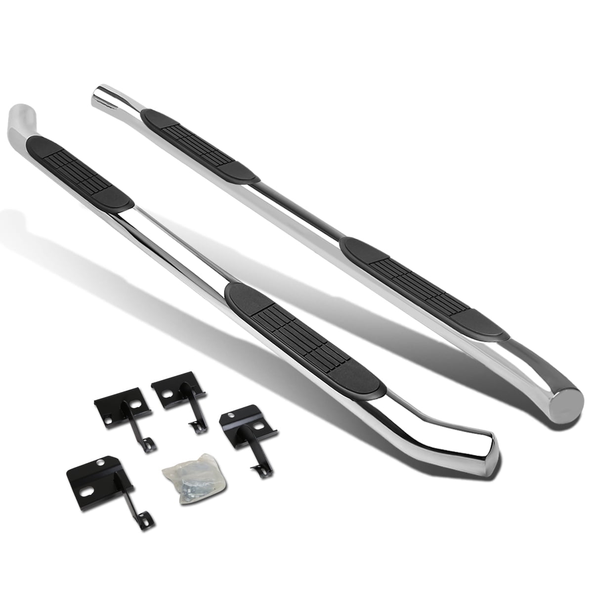 DNA Motoring 3" Chrome Side Step Nerf Bars Running Boards for 09-17 ...