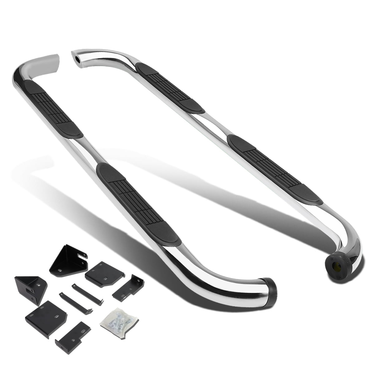 DNA Motoring 3" Chrome Side Step Nerf Bars Running Boards for 1998-2011 ...