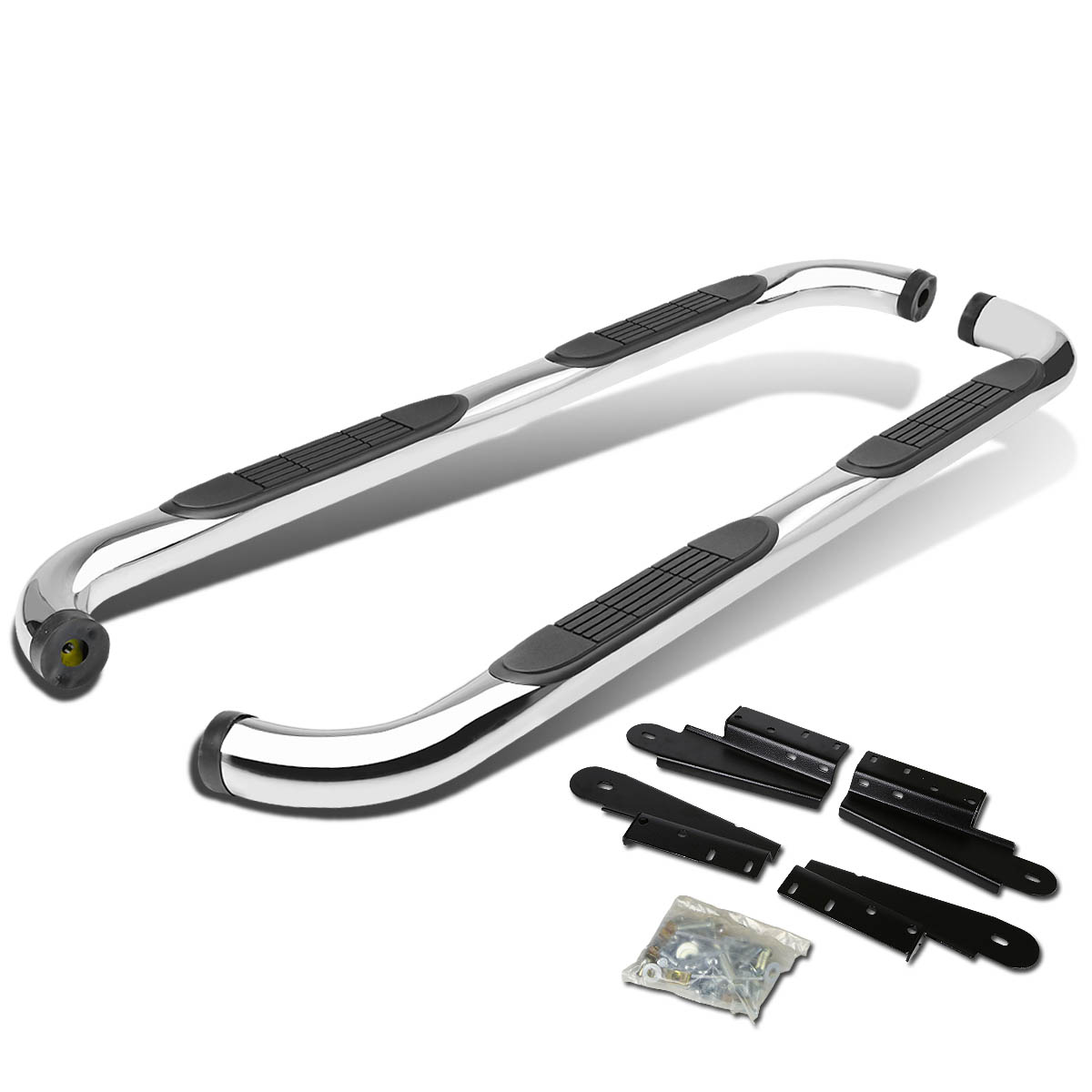 DNA Motoring Stainless Steel Nerf Bars for 04-08 Ford F-150, 06-08 ...