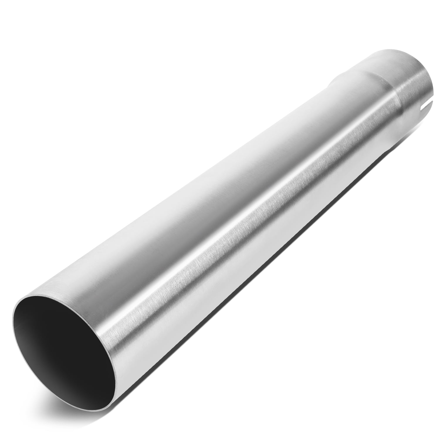 DNA Motoring 3" OD Custom 18" Long Polished Stainless Steel Straight ...