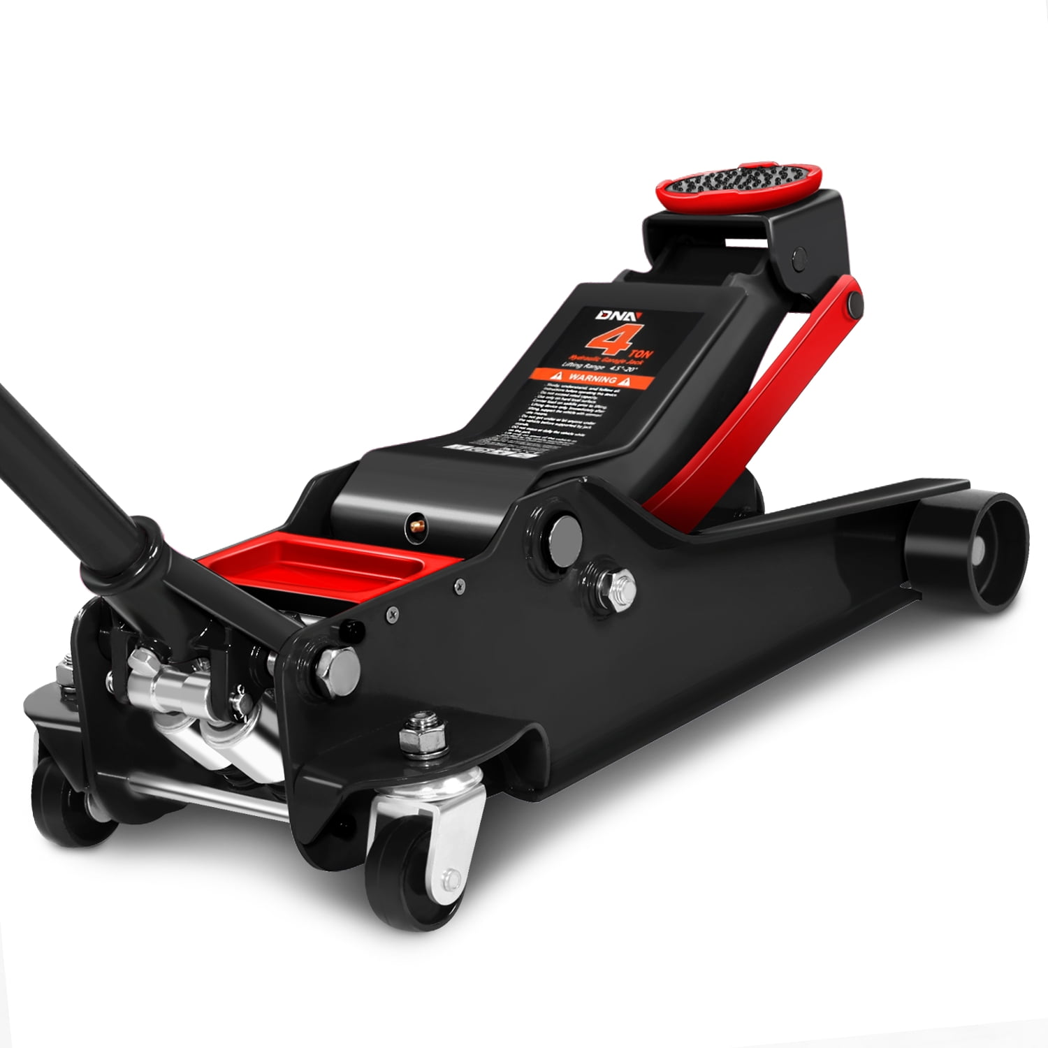 DNA Motoring 4 Ton Dual Piston Pump Fast Lift Service Hydraulic Trolley ...