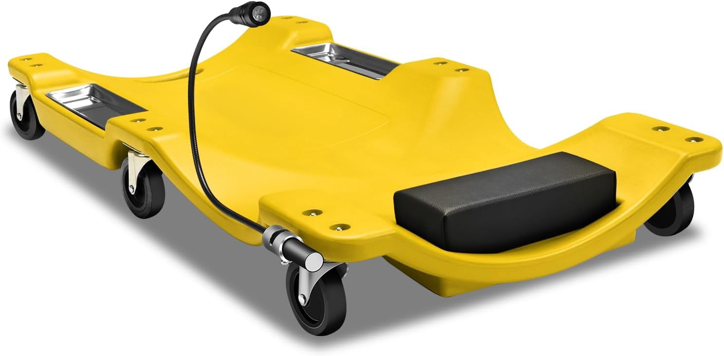 DNA Motoring 40 Inch Low Profile Plastic Rolling Garage Shop Floor ...