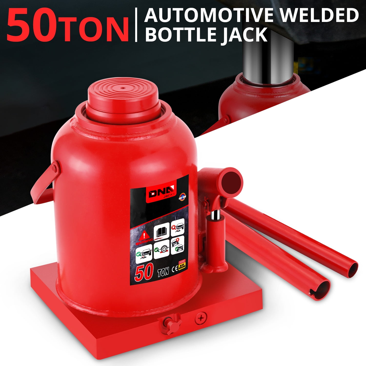 DNA Motoring 50 Ton (100,000 lb) Low Profile Heavy Duty Hydraulic ...