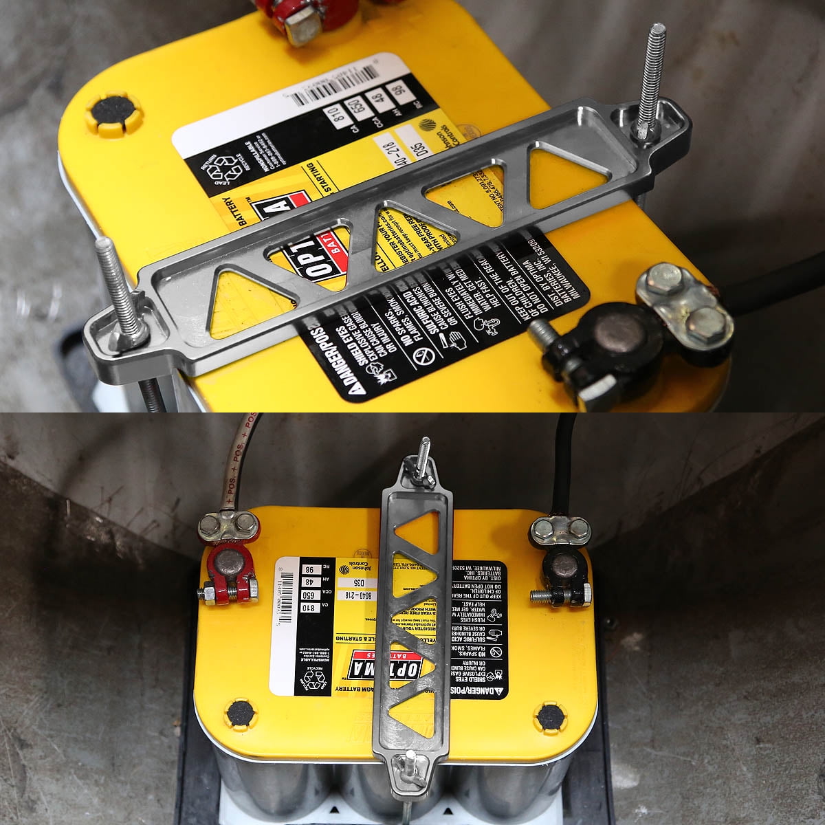 DNA Motoring BATT-LONG-SL 190mm/220mm Billet Aluminum Battery Tie Down ...
