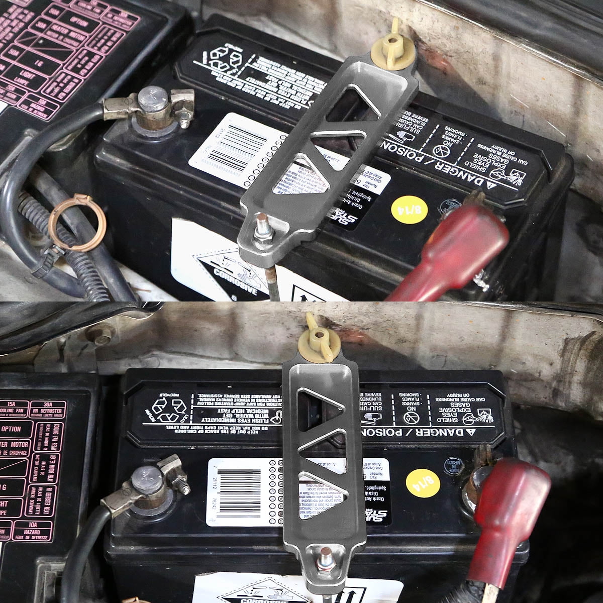 DNA Motoring BATT-SHORT-SL 145mm/170mm Billet Aluminum Battery Tie Down ...