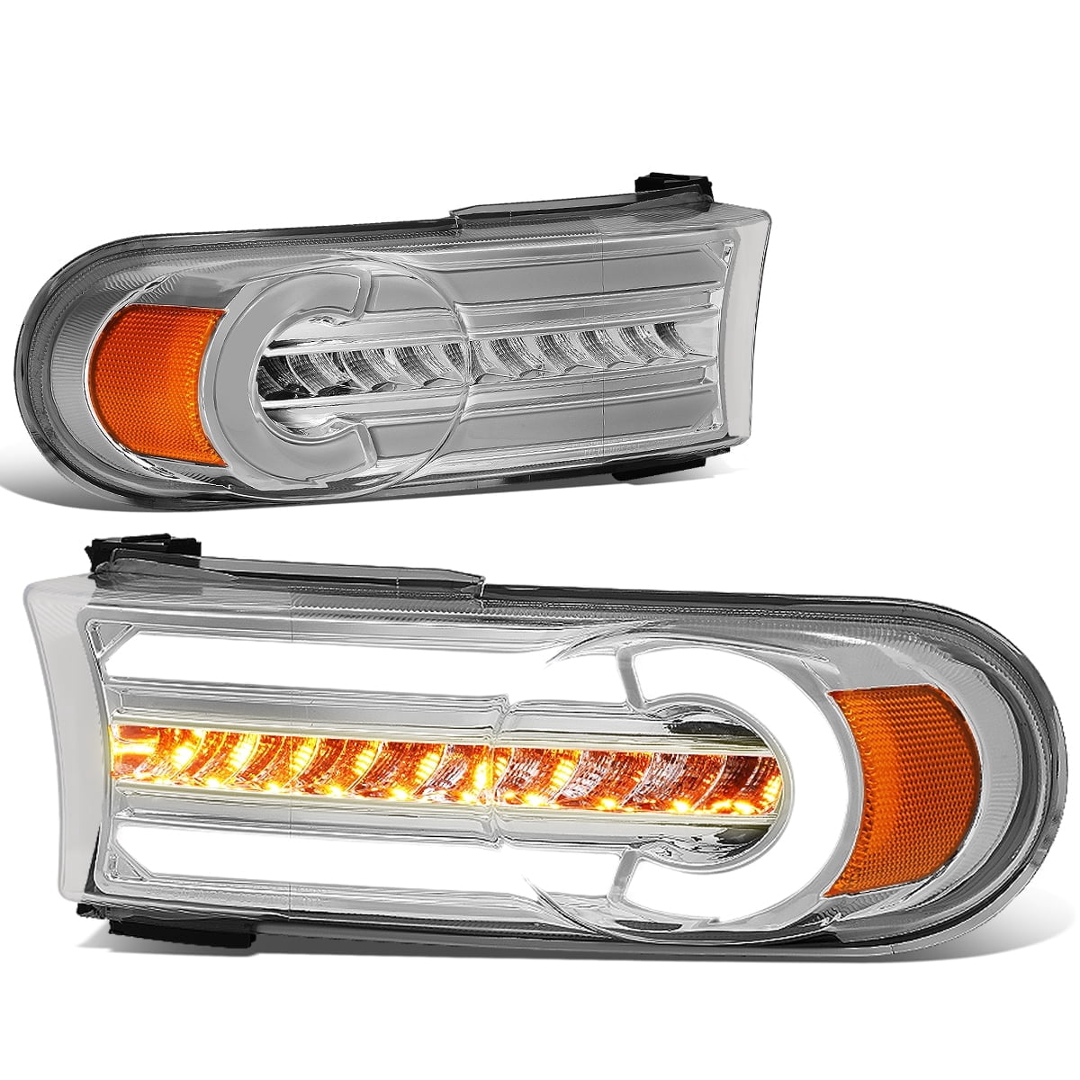 DNA Motoring For 07-14 Toyota FJ Cruiser 3D LED DRL Sequential Corner ...