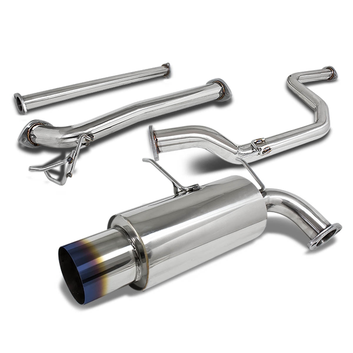DNA Motoring Stainless Steel Catback Exhaust System for 1990-1993 Acura ...