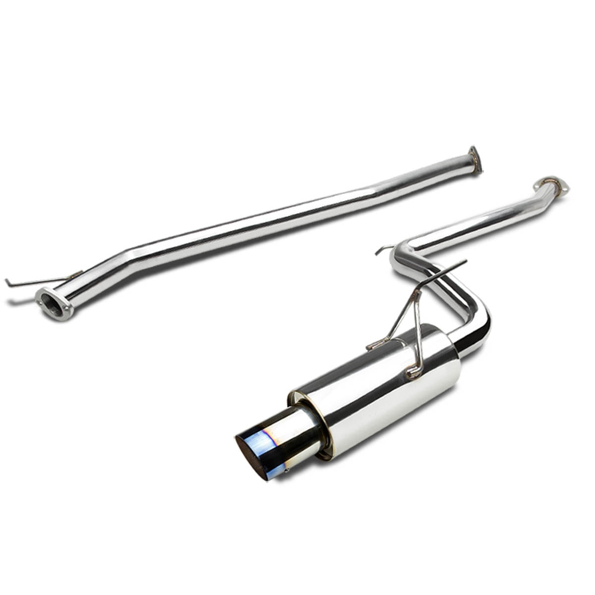 DNA Motoring CBE HA03L4 BT For 2003 to 2006 Honda Accord CM 4Cyl Stainless Steel 4 Burnt Tip Catback Exhaust System 04 05 Walmart