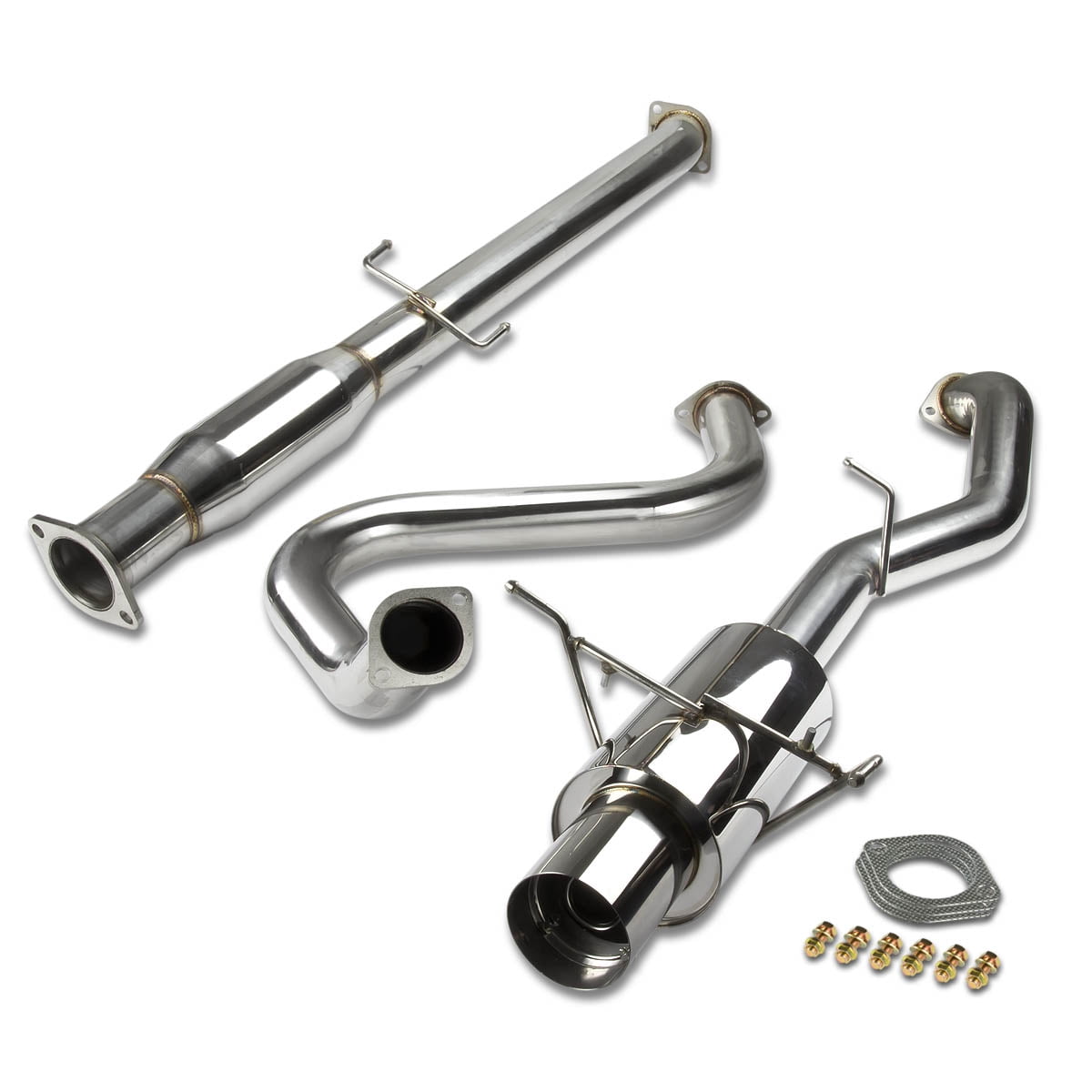 DNA Motoring CBE-NS07 Catback Exhaust System For 07-12 Nissan Sentra ...