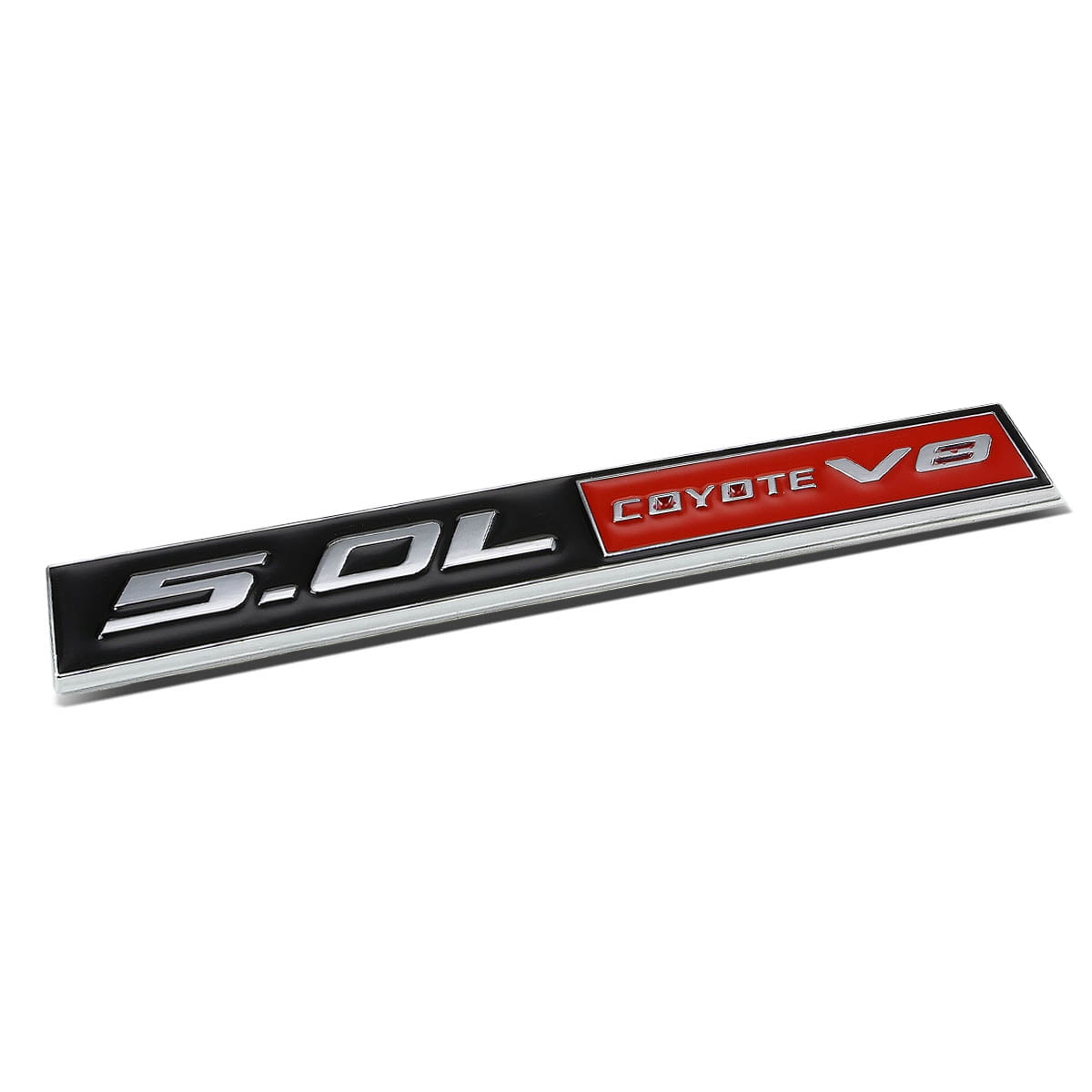 DNA Motoring EM-AS-50L-COYOTE-V8-BK-RD METAL BUMPER TRUNK GRILL EMBLEM ...