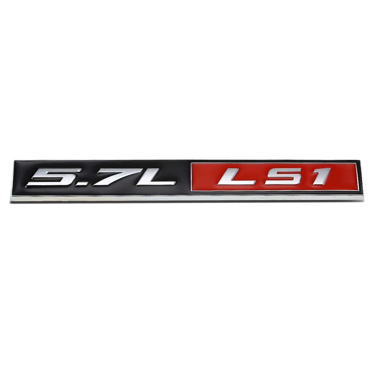DNA Motoring EM-AS-57L-LS1-BK-RD METAL BUMPER TRUNK GRILL EMBLEM DECAL ...