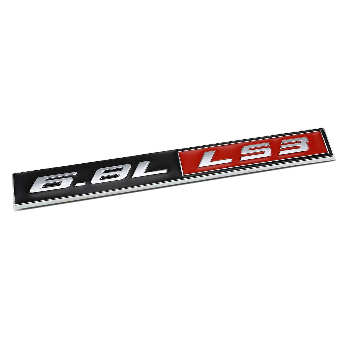 DNA Motoring EM-AS-68L-LS3-BK-RD METAL BUMPER TRUNK GRILL EMBLEM DECAL ...
