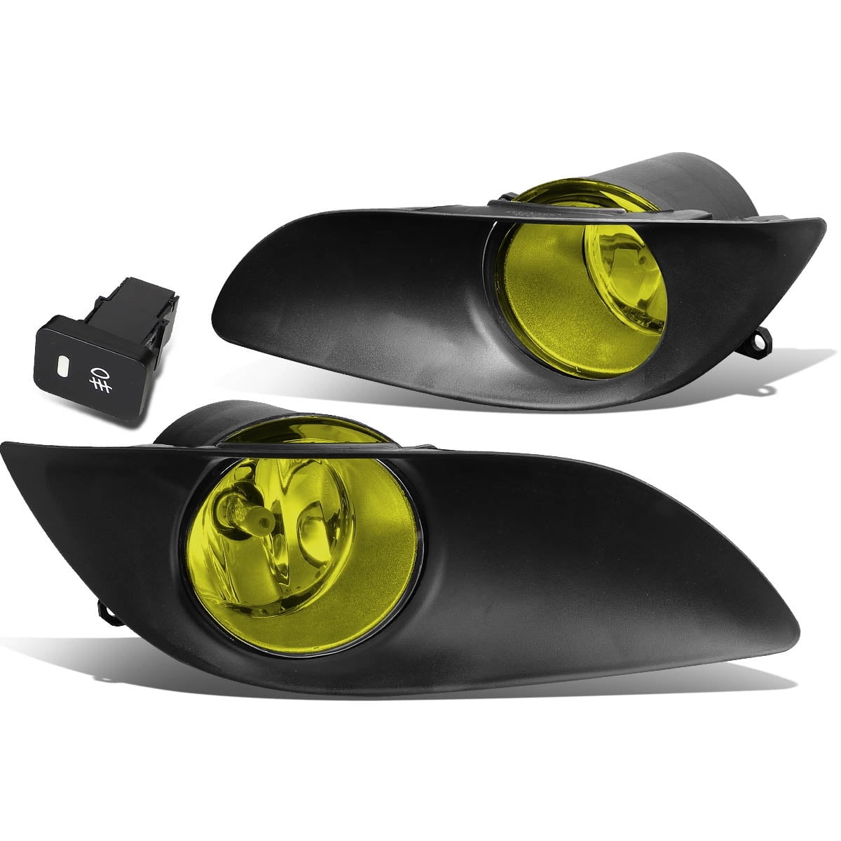DNA Motoring For 09-11 Toyota Yaris Hatchback Yellow Lens Bumper Fog ...
