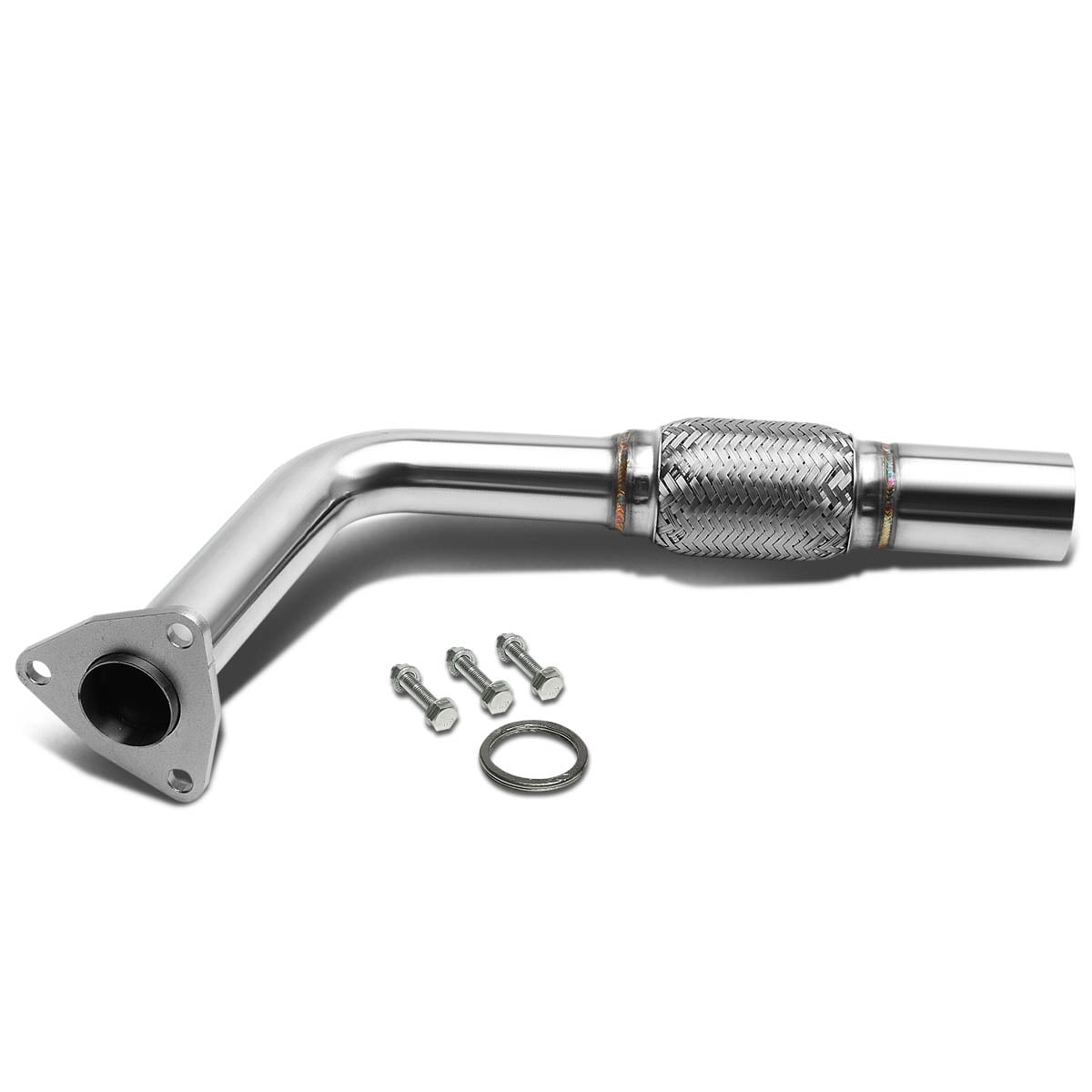 DNA Motoring FXP-TCAM97 Camry/Solara 2" 3-Bolt Exhaust Catalytic Converter Repair Flex Pipe ...