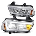 DNA Motoring Full LED DRL Headlights with Amber Turn Signal Lamp for 11 ...